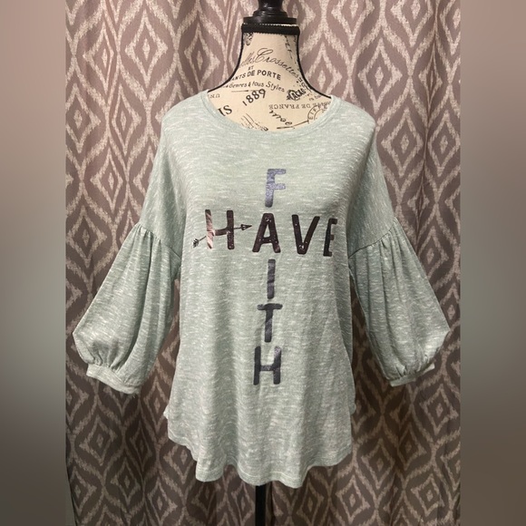 C est. 1946 | Tops | Nwt C Est 946 Have Faith Tunic | Poshmark